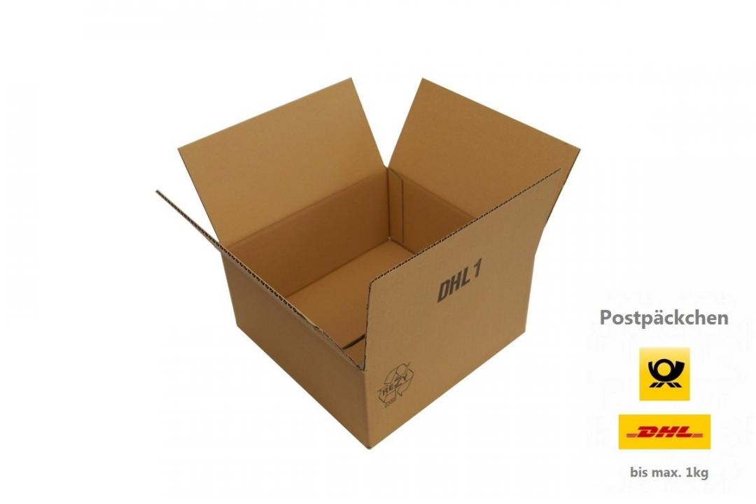 300x300x150 mm einwellige Postkartons für Päckchen XS