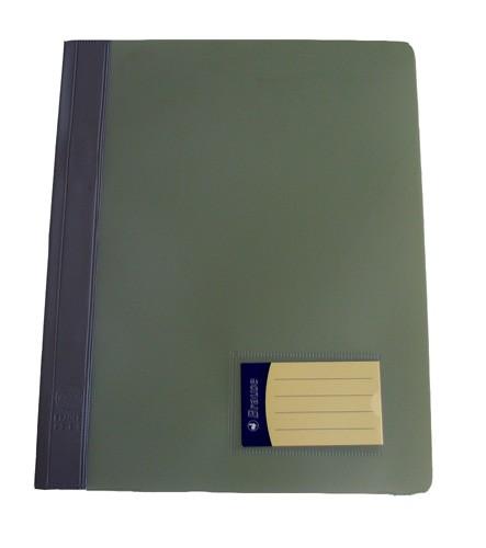 Schnellhefter PVC-Folie mit Innentasche DIN A4 grau / 1 Stück ...